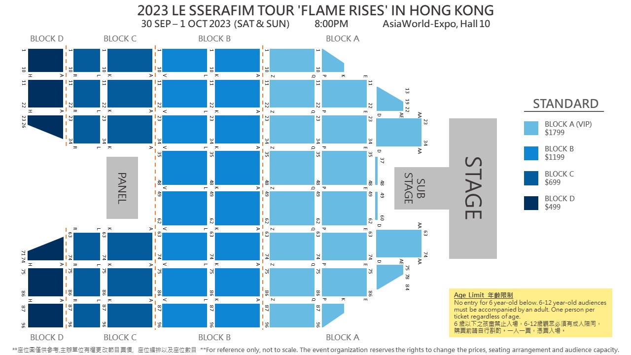 LE SSERAFIM TOUR ‘FLAME RISES’ In HONG KONG 2023 | AsiaWorld-Expo